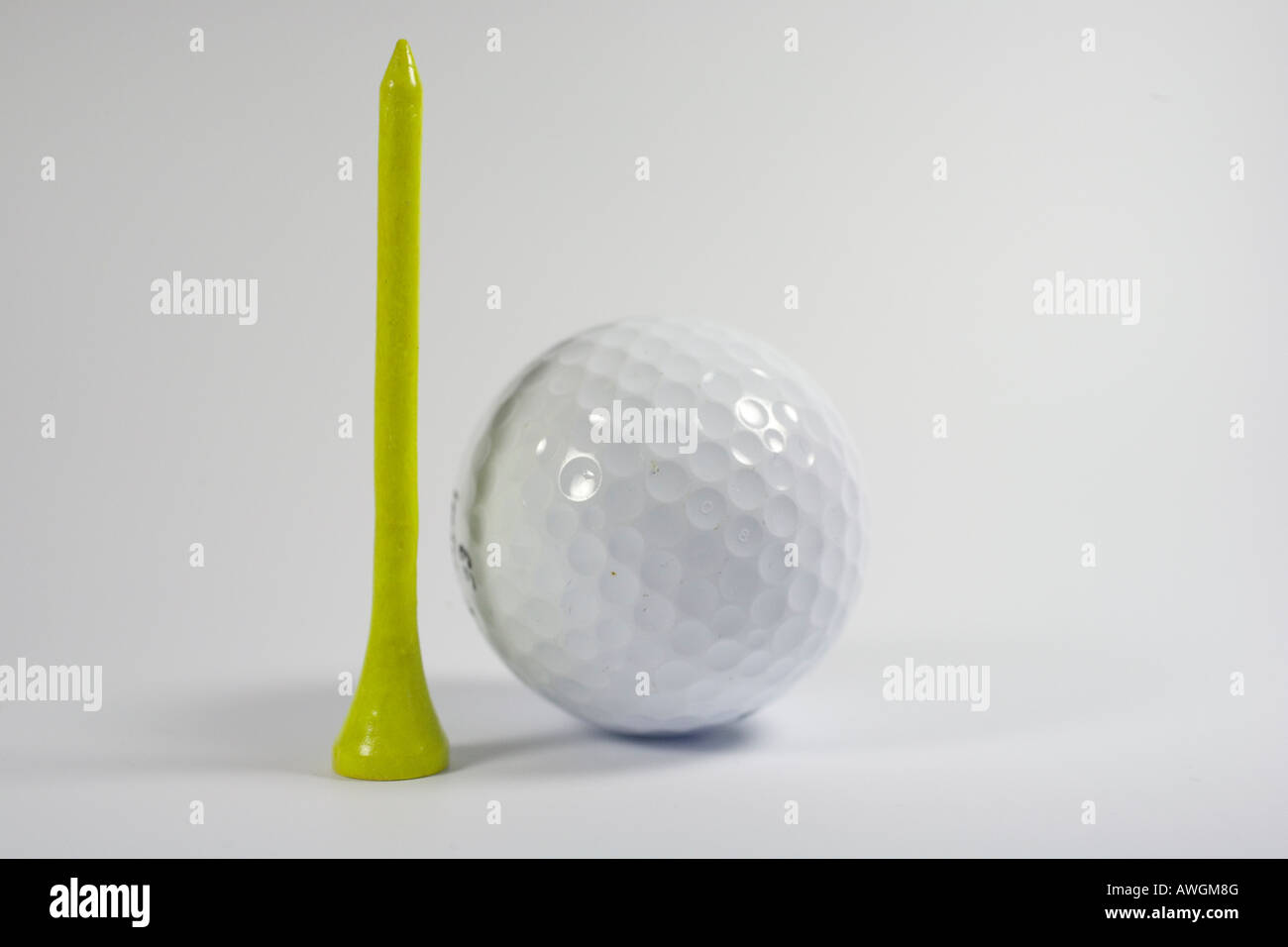 golf ball and T Stock Photo - Alamy