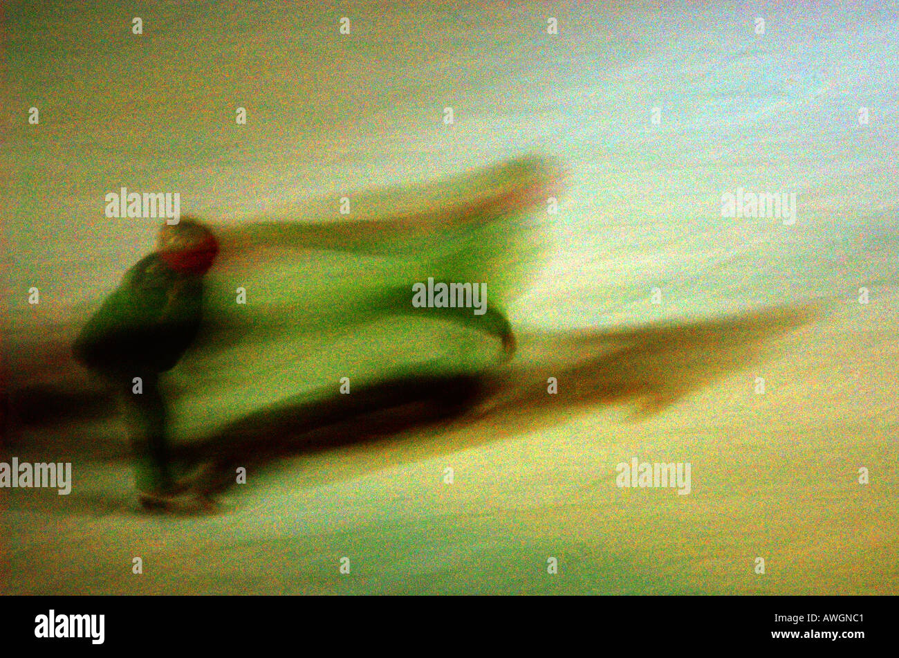 Woman ice skating shadow hi-res stock photography and images - Alamy