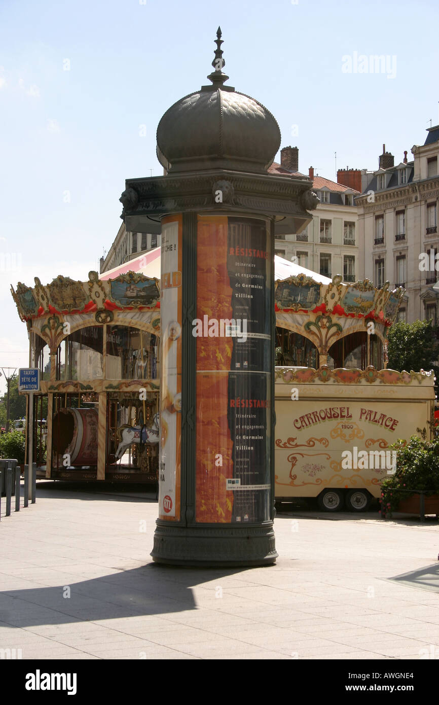 City of Lyon, Downtown, France - Europe - Picture is taken in July ...