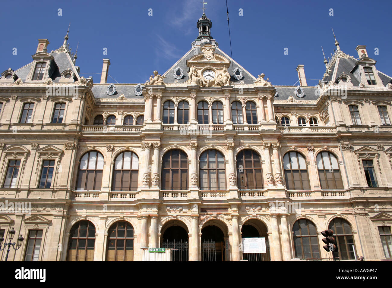 City of Lyon, Downtown, France - Europe - Picture is taken in July ...