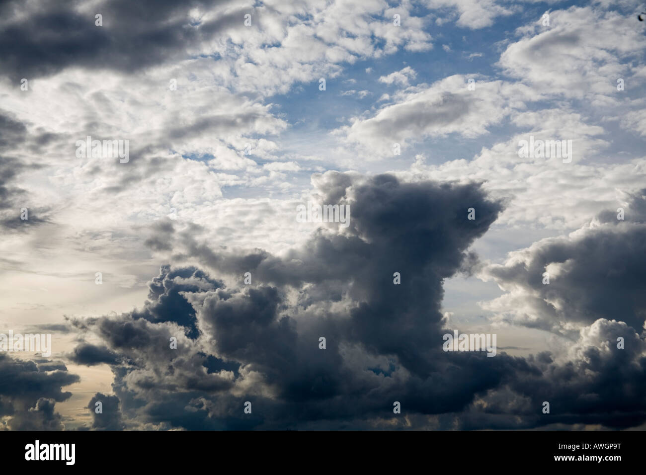 Beautiful big clouds on blue hi-res stock photography and images - Alamy
