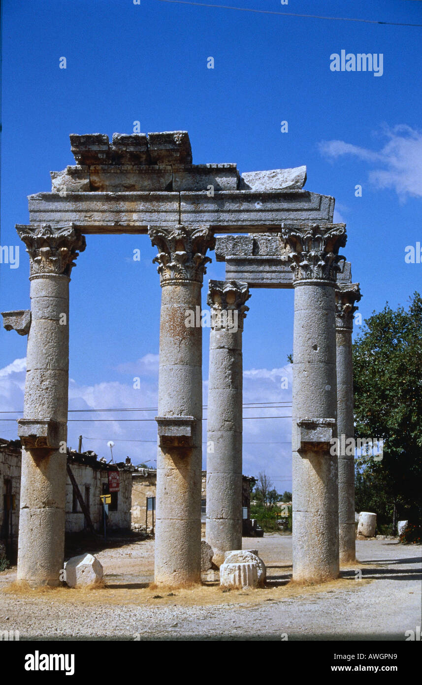 Turkey, Eastern Mediterranean Coast, Silifke, Temple of Zeus, remains ...