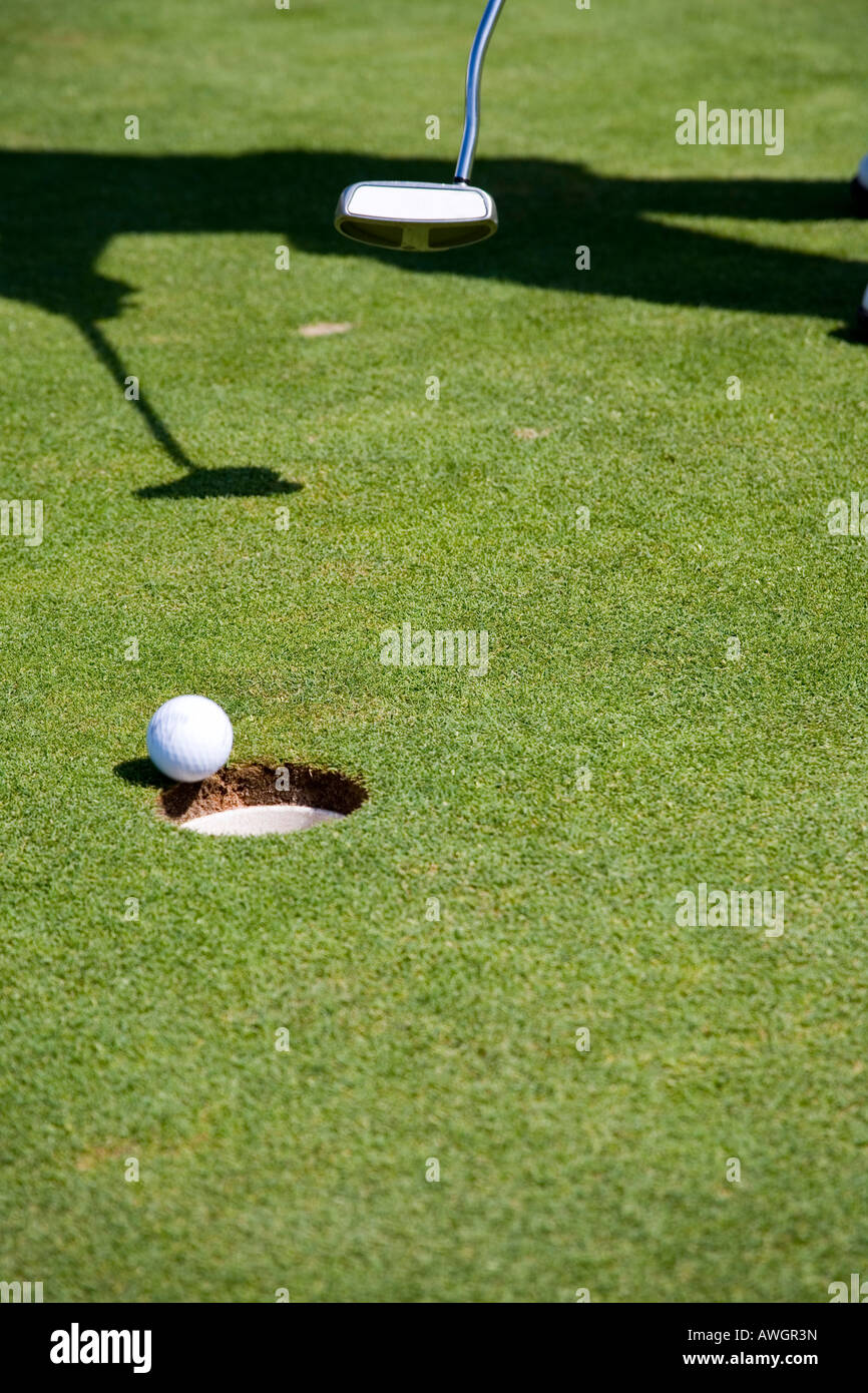 putting the golf ball Stock Photo - Alamy