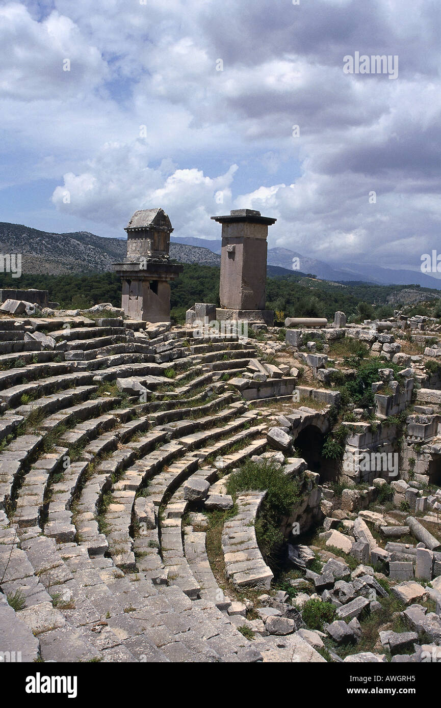 Turkey Xanthos Lycian sarcophagus and Harpy Tomb dating from 540 BC ...