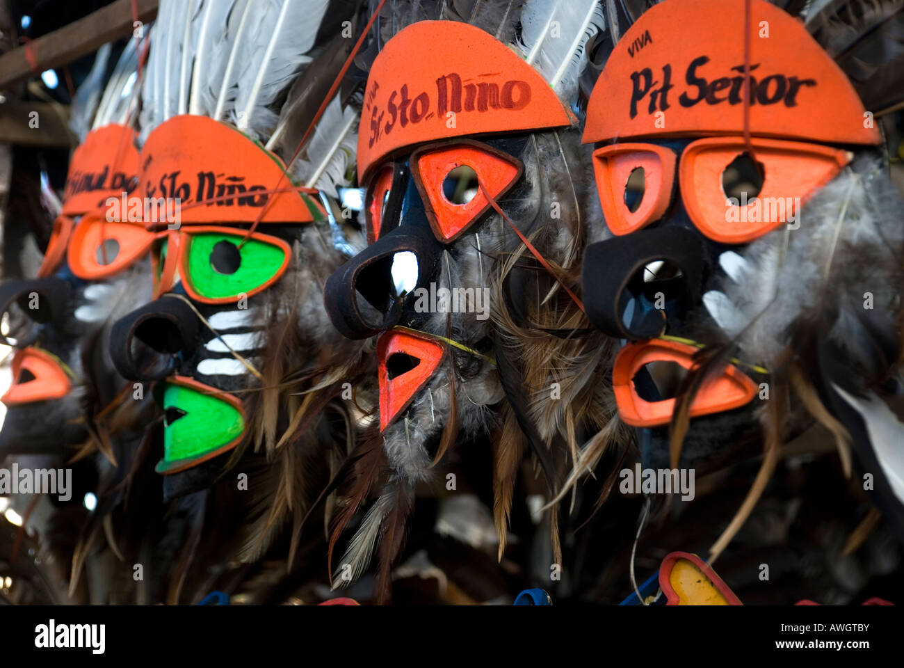 philippines panay iloilo dinagyang festival masks on sale in plaza ...