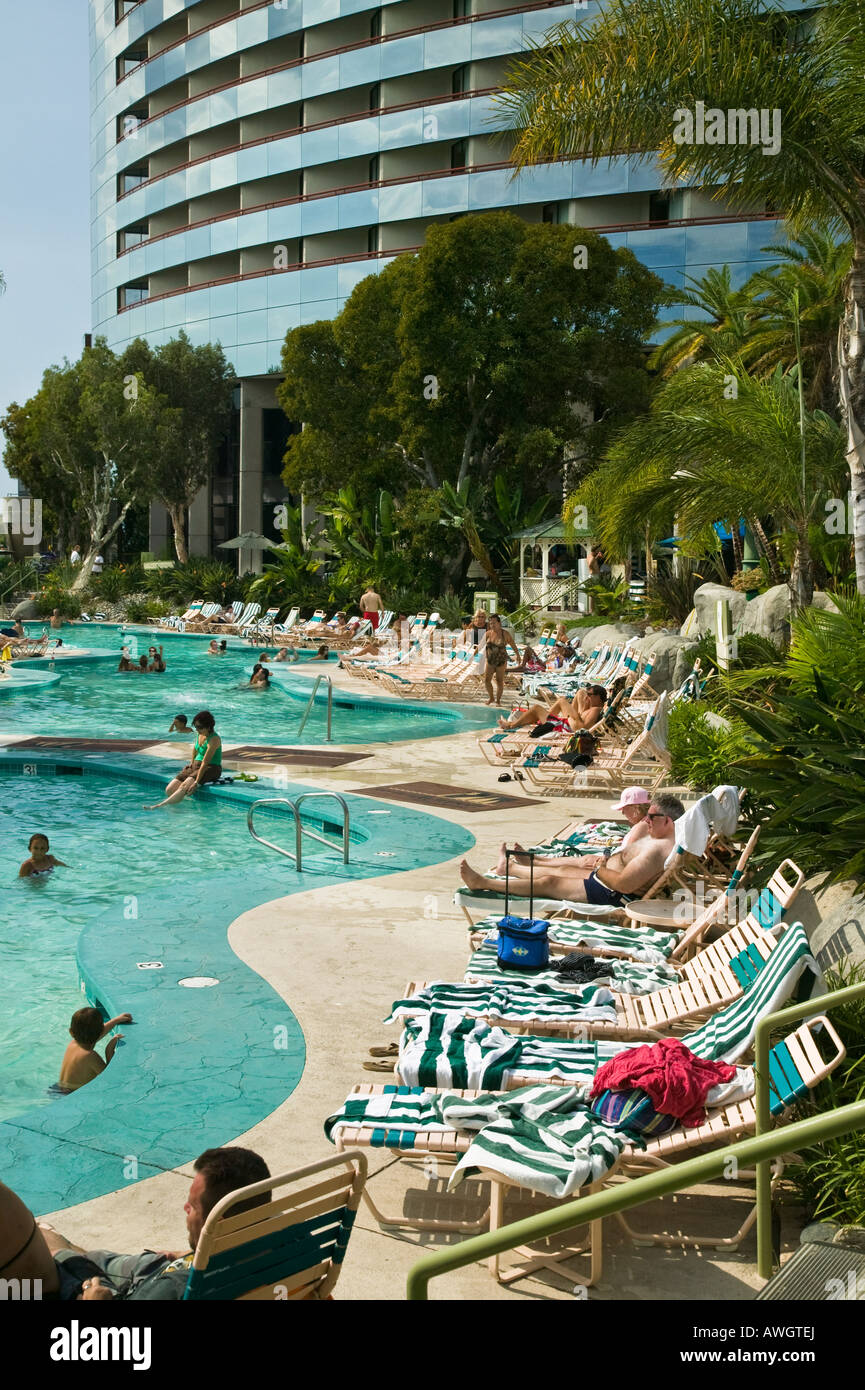 Pool area Marriott Hotel San Diego, California, USA Stock Photo - Alamy