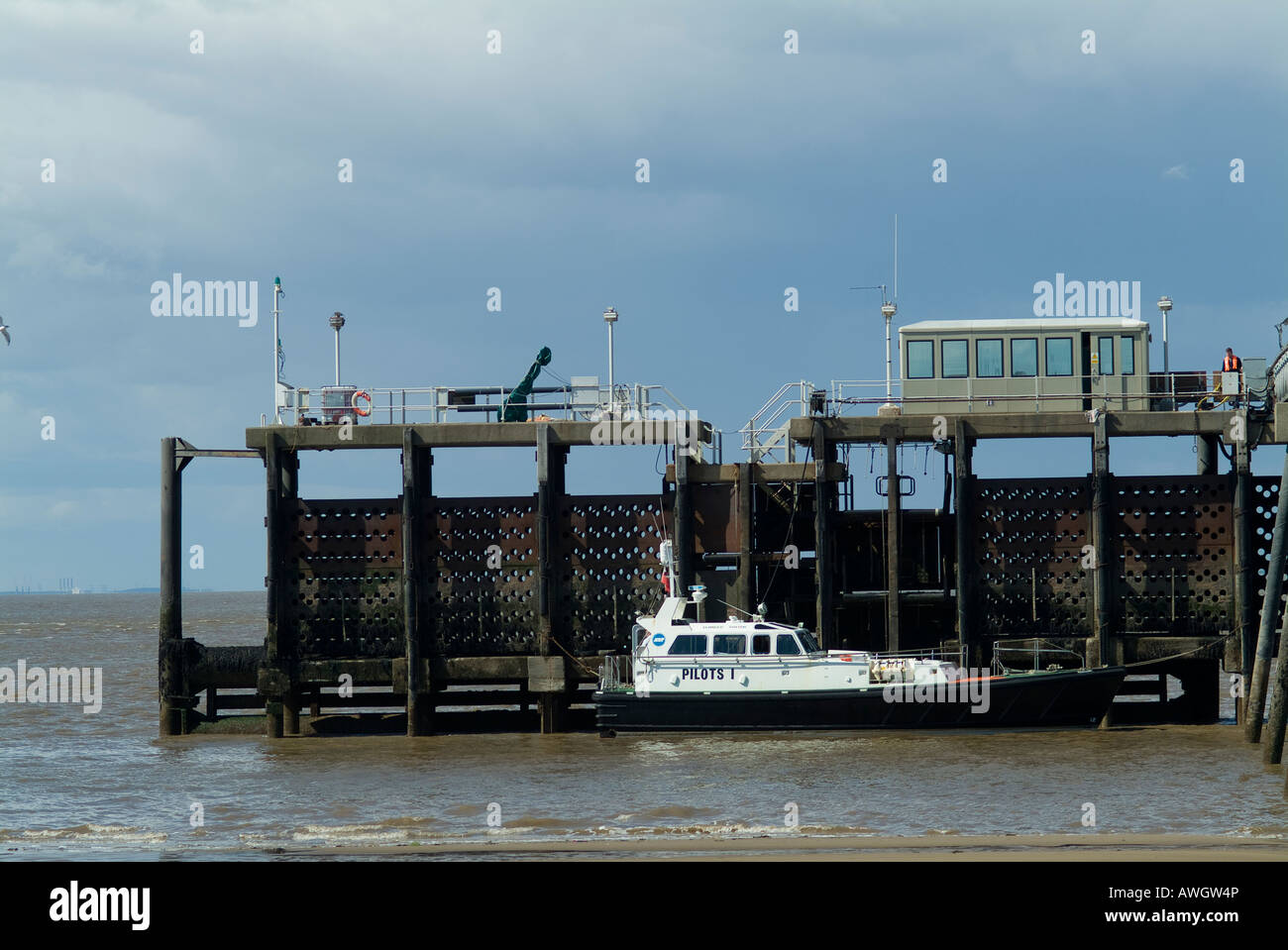 Humber Pilots mooring at Spurn Point Stock Photo - Alamy