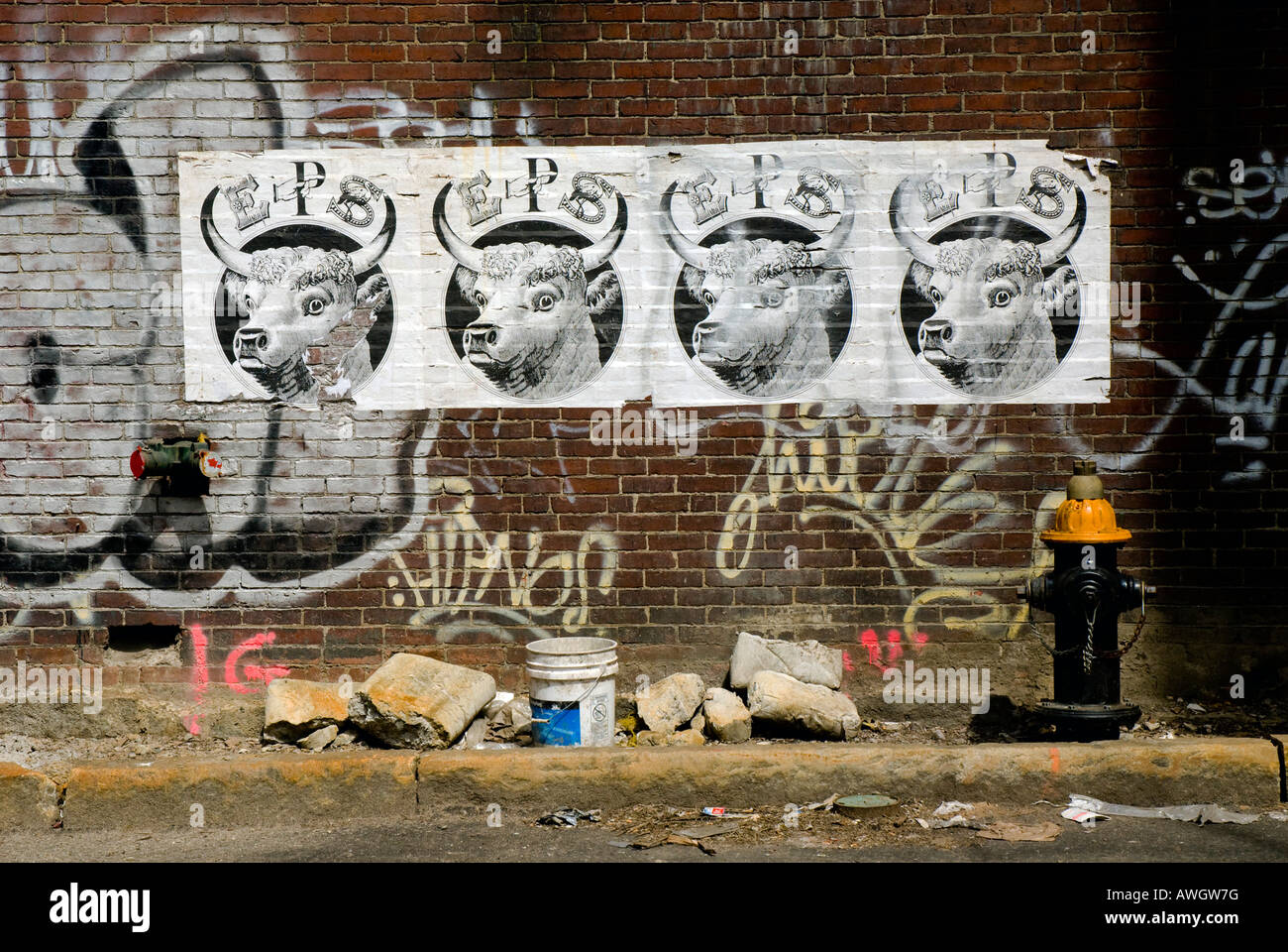 Back Alley Graffiti Stock Photo - Alamy
