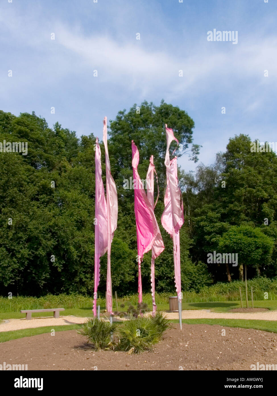 Flags at Springfield Centre, Spalding, Lincs Stock Photo - Alamy