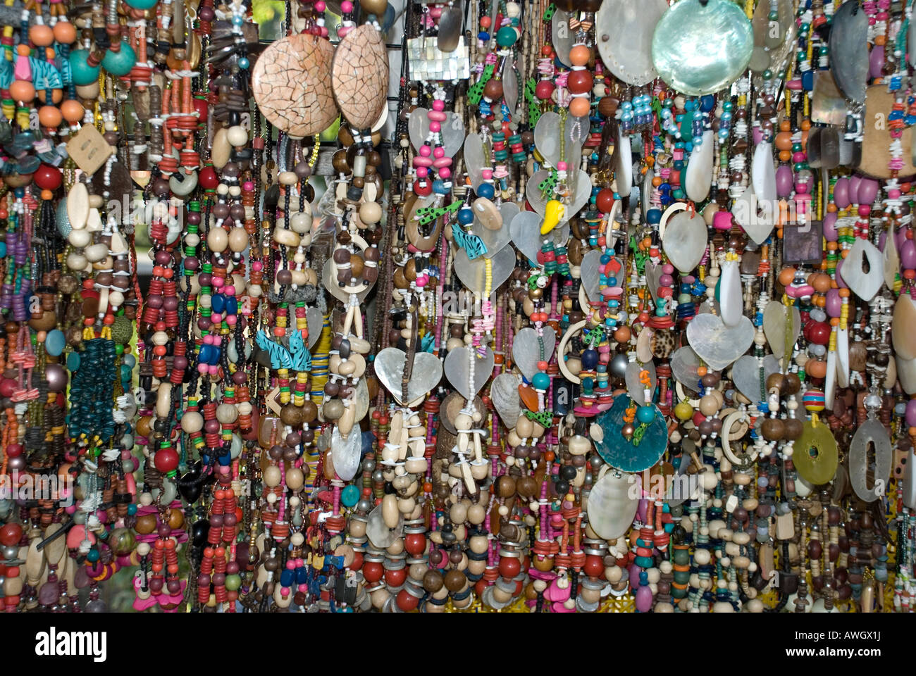 philippines panay iloilo beads on sale in plaza libertad Stock Photo ...