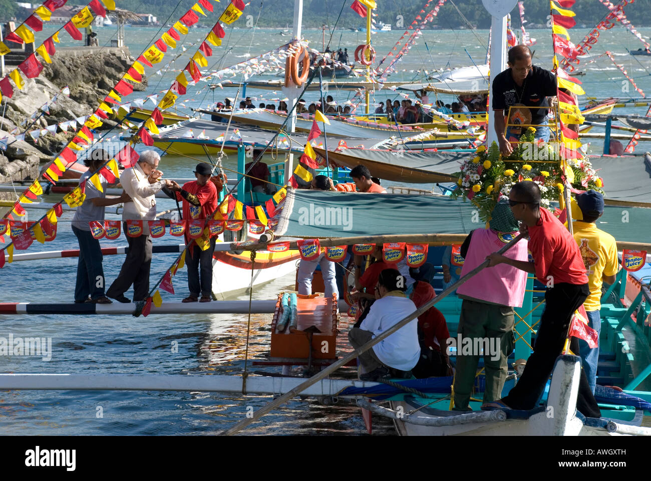 philippines panay iloilo dinagyang festival Stock Photo - Alamy