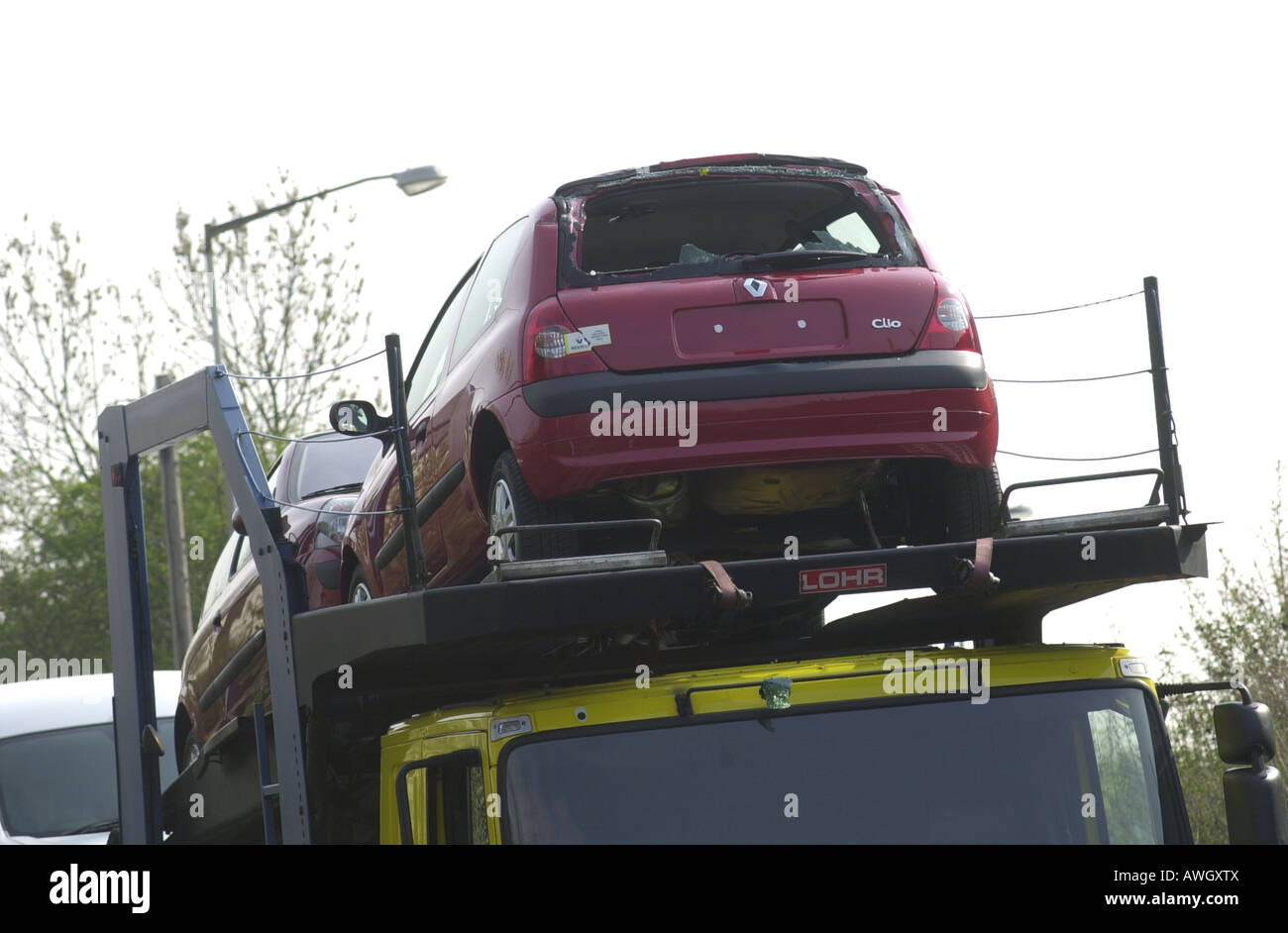 Car Transporter Crash High Resolution Stock Photography and Images - Alamy