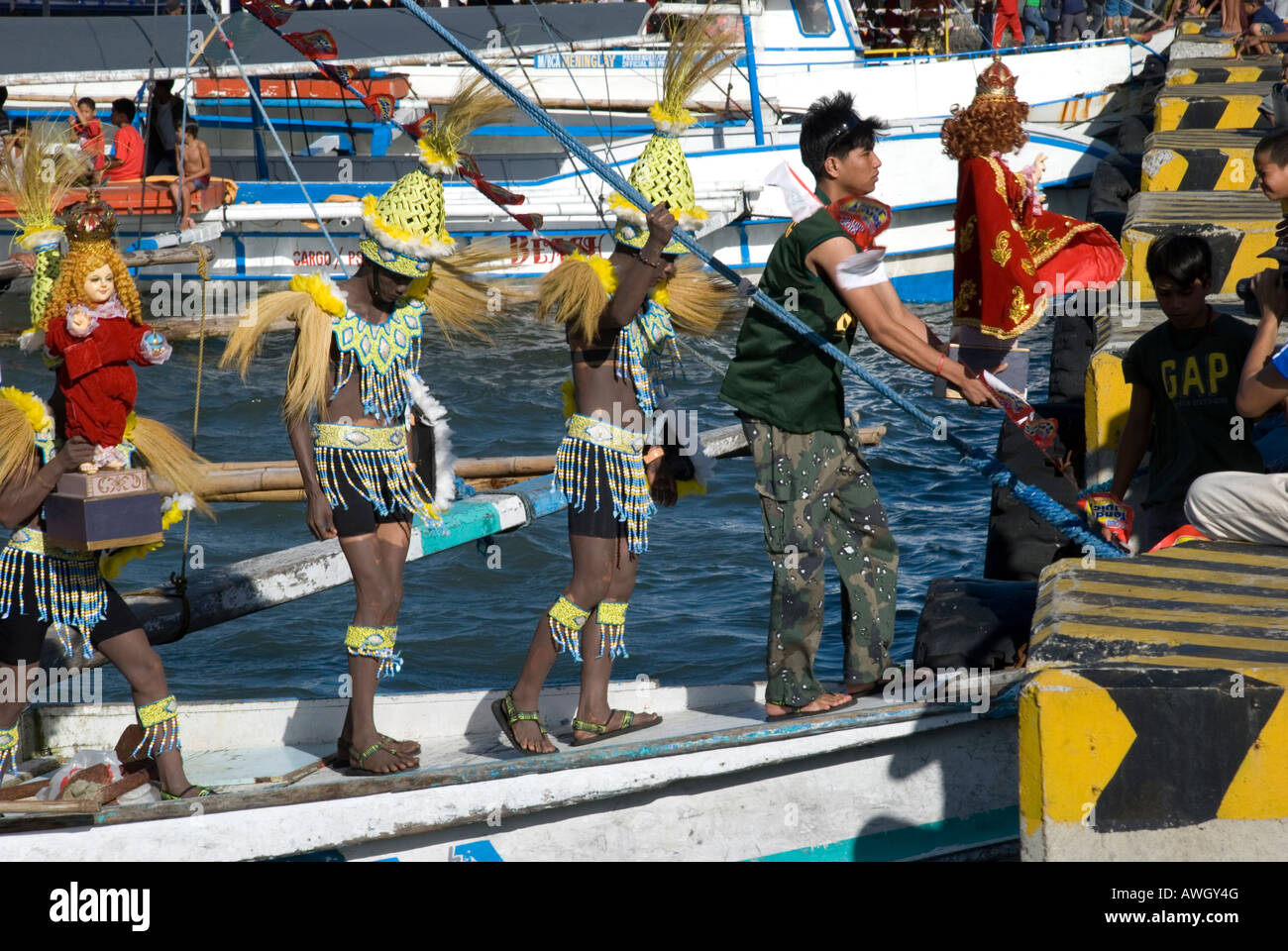 philippines panay iloilo dinagyang festival Stock Photo - Alamy