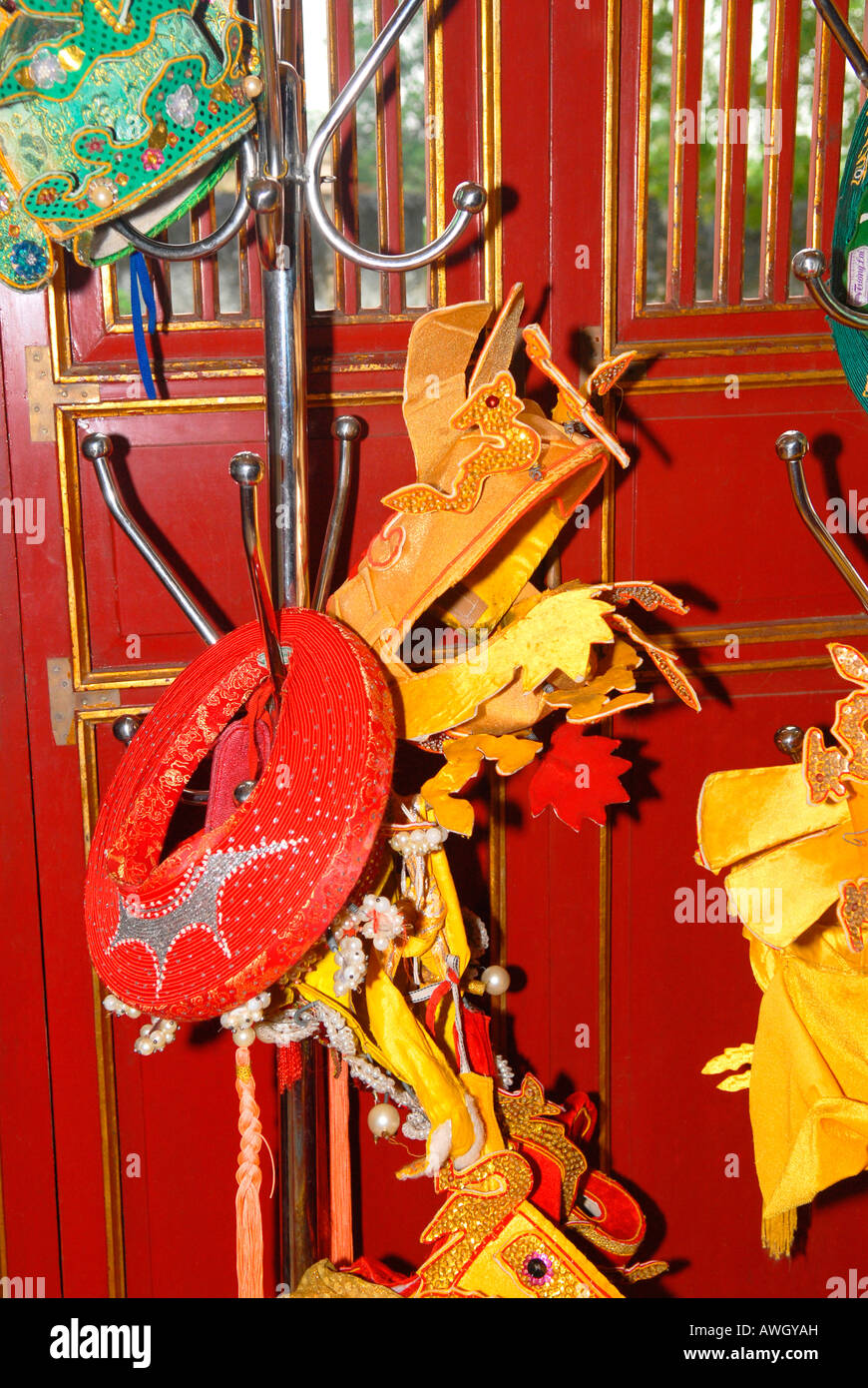Vietnam , Hue Imperial Palace , interior Royal Theatre backstage Stock ... Vietnam , Hue Imperial Palace , interior Royal Theatre backstage Stock ...