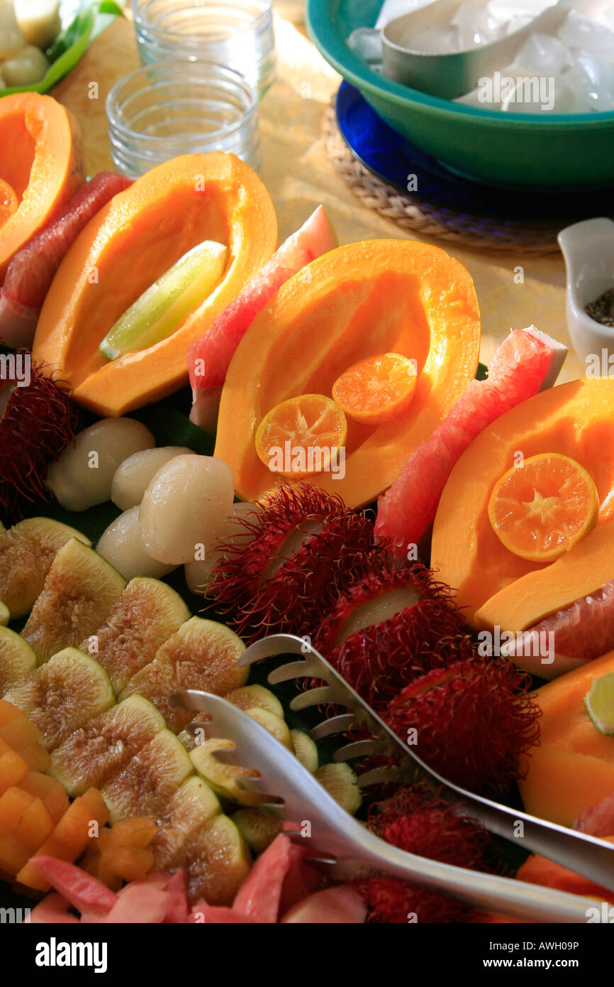 Breakfast Shipman House Hilo Island of Hawaii Stock Photo - Alamy