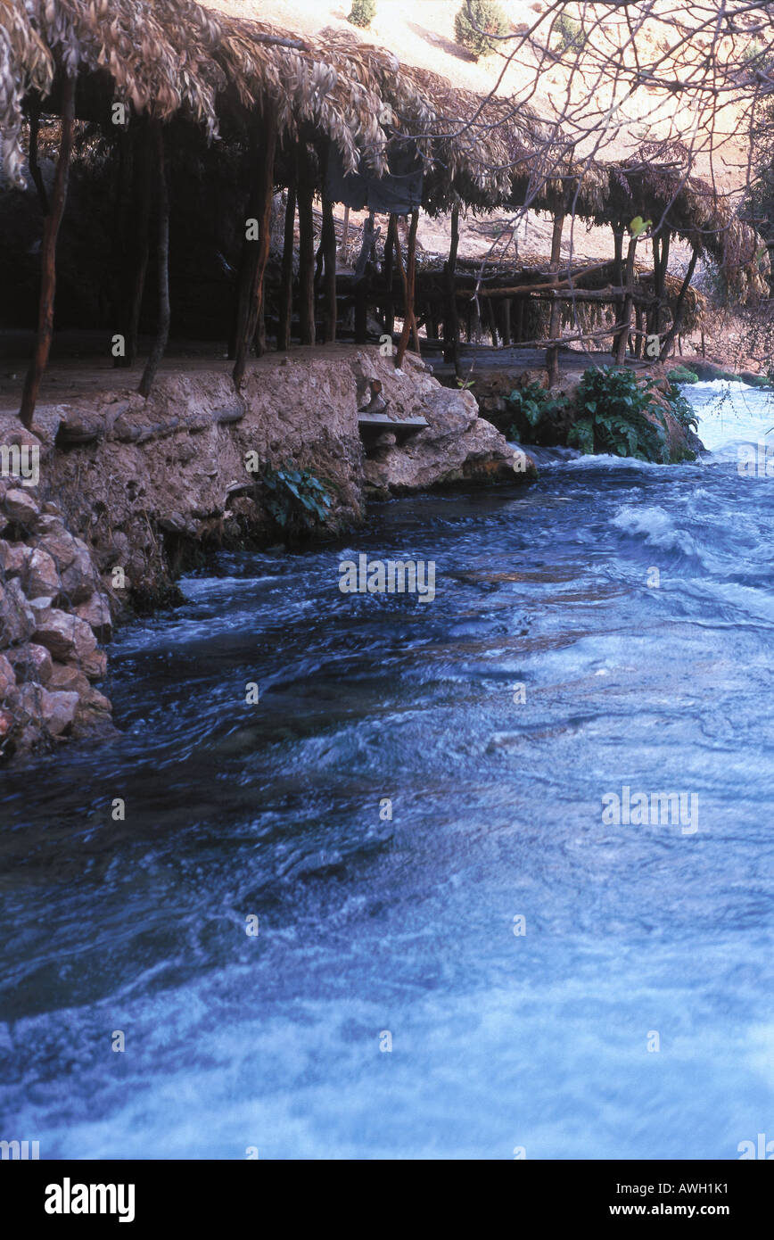 Morocco, Middle Atlas, fast-running water sources of Oum er-Rbia, the ...