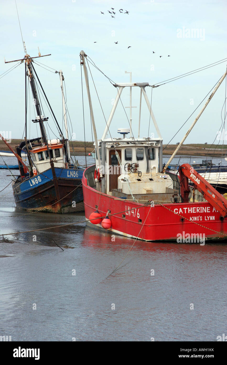 Two boats two trawlers hi-res stock photography and images - Alamy