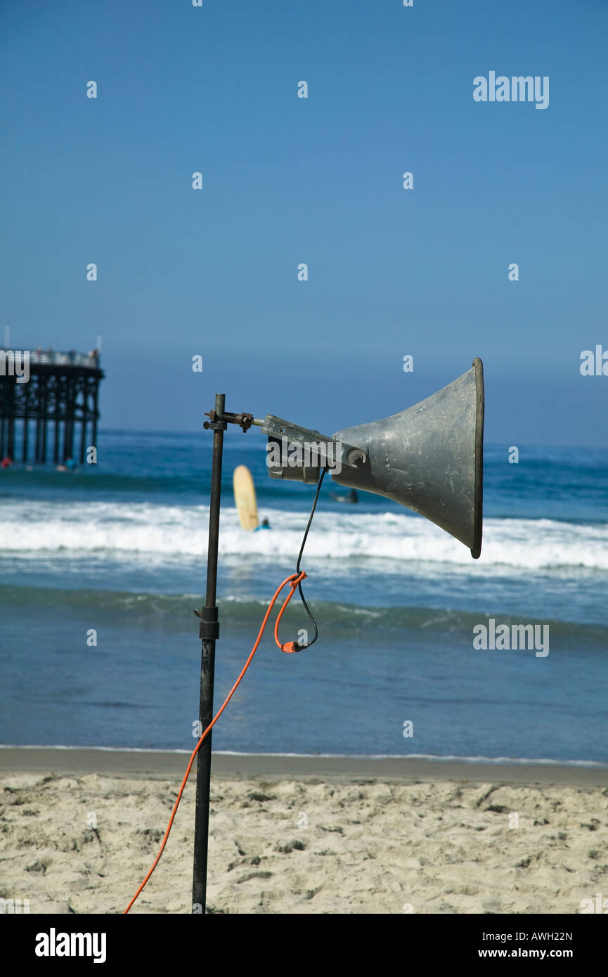 Loud speaker Pacific Beach Tourmaline Surfing Beach Park, San Diego ...
