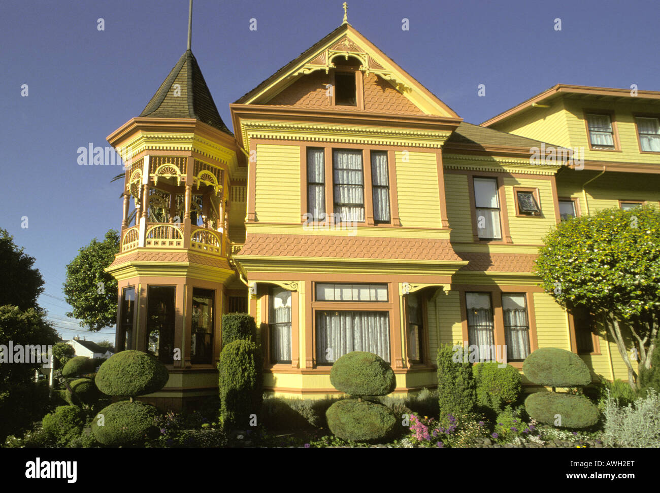 Victorian village of Ferndale Northern California Stock Photo - Alamy