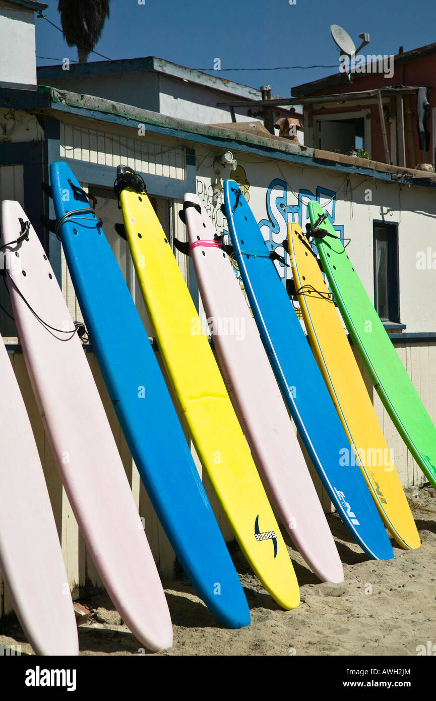 Surf Boards Pacific Beach San Diego, California, USA Stock Photo - Alamy