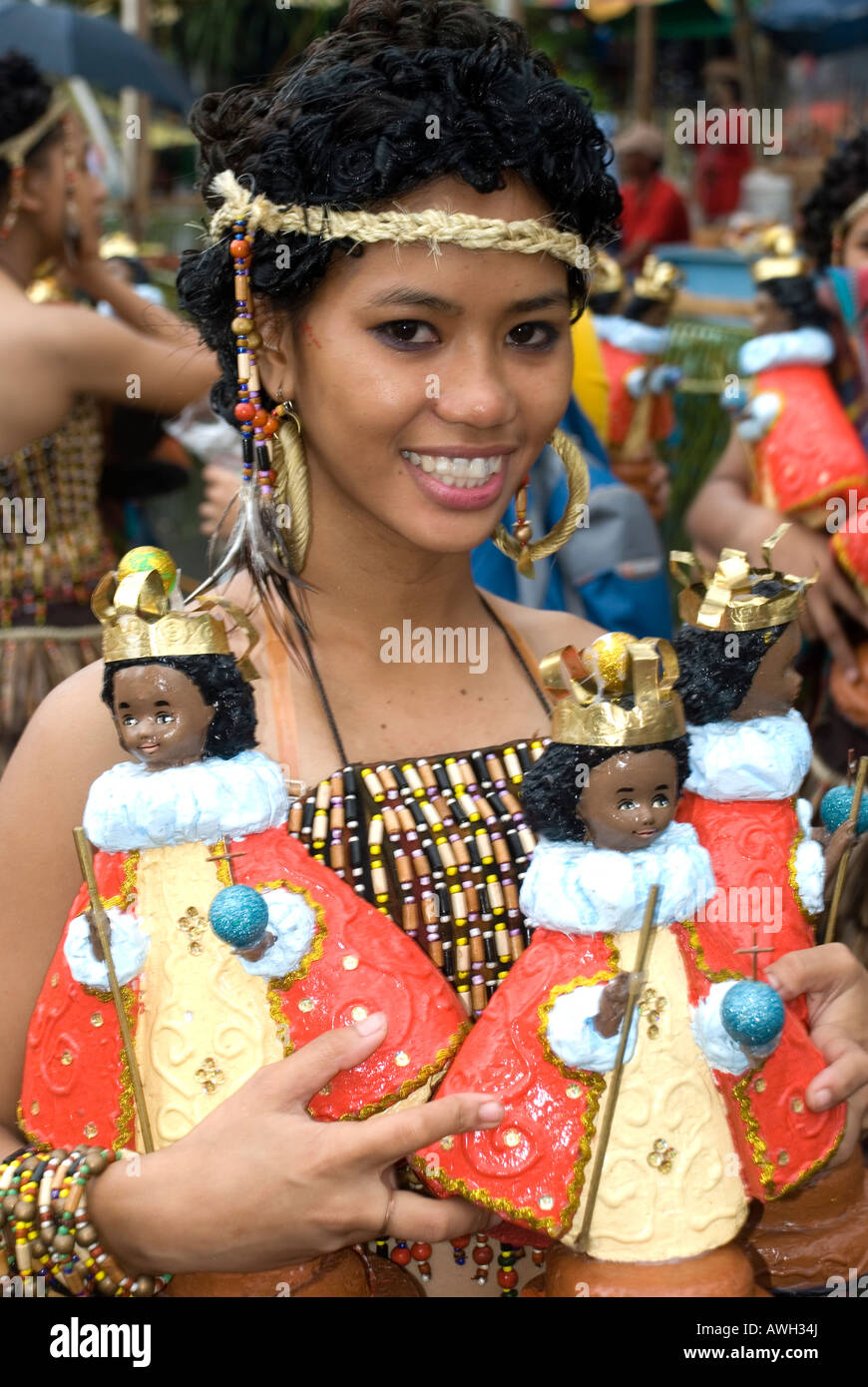 philippines panay iloilo dinagyang festival Stock Photo - Alamy
