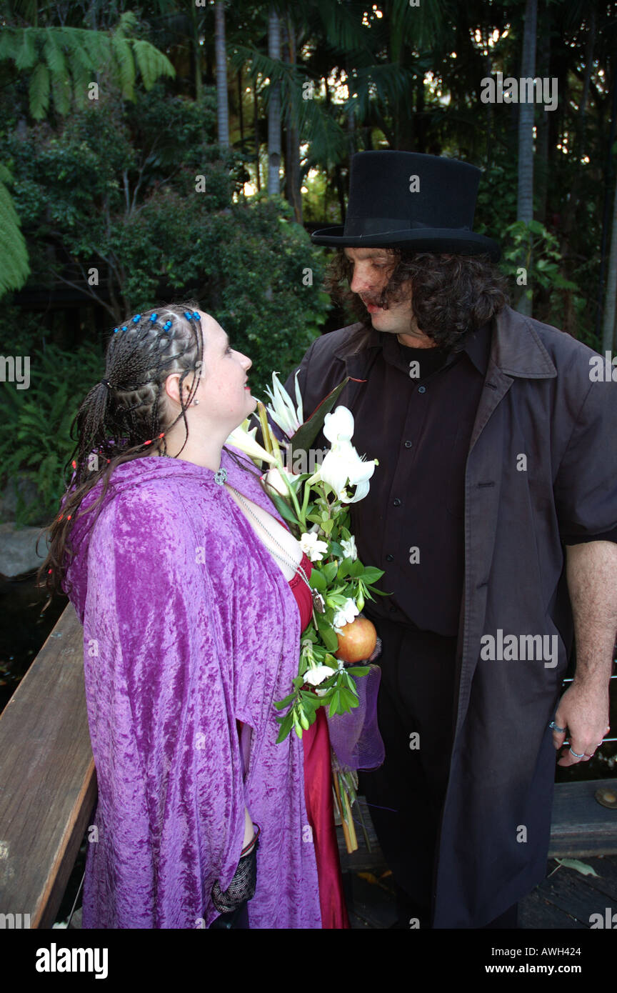 Goth bride and Groom dsc 7278 Stock Photo - Alamy