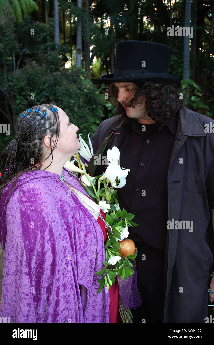 Goth bride and Groom dsc 7278 Stock Photo - Alamy