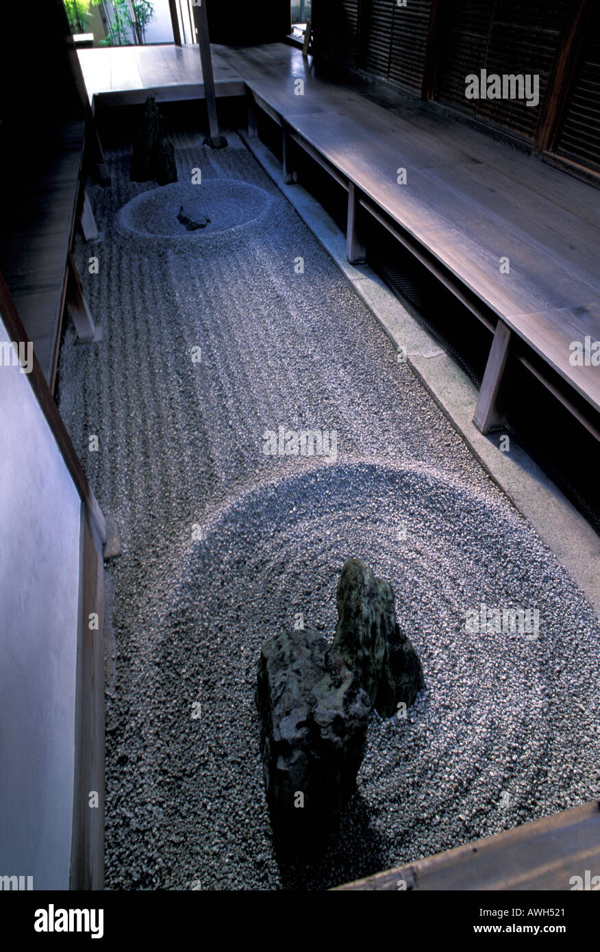 Tsuboniwa Zen garden in Ryogen in Temple Kyoto Japan Stock Photo - Alamy