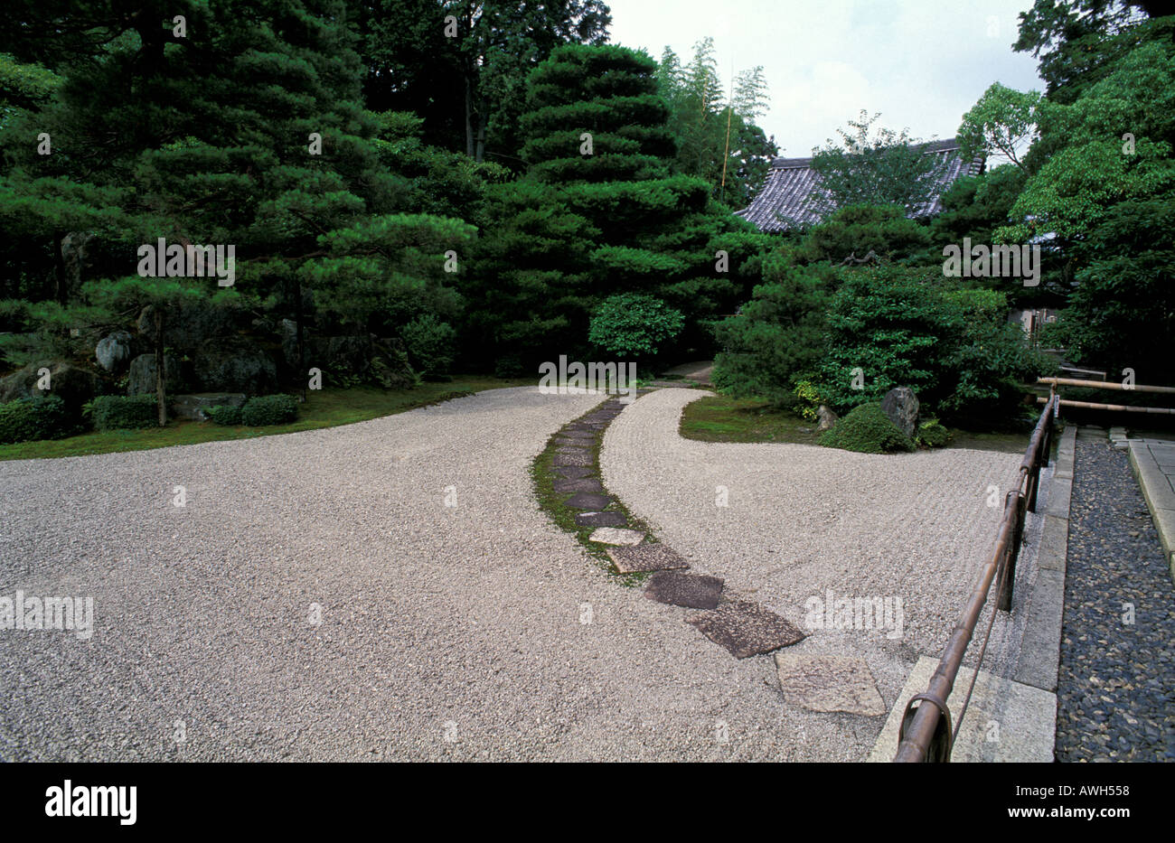 Zen garden of the Konchi in Temple Kyoto Japan Stock Photo - Alamy