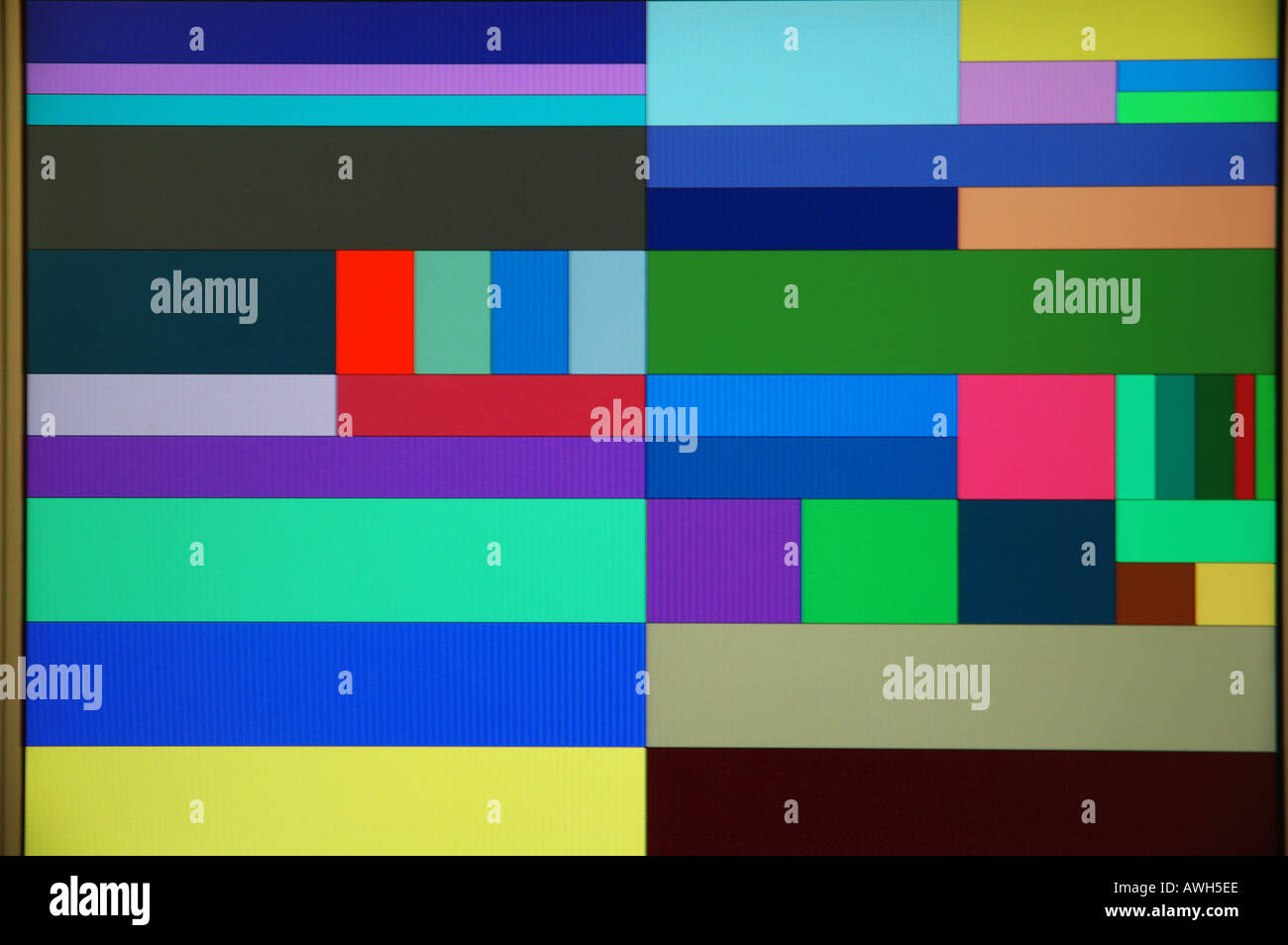 cubist rectangles on computer screen dsc 7703 Stock Photo - Alamy