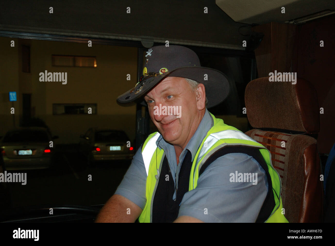 Bus driver on night route hi-res stock photography and images - Alamy