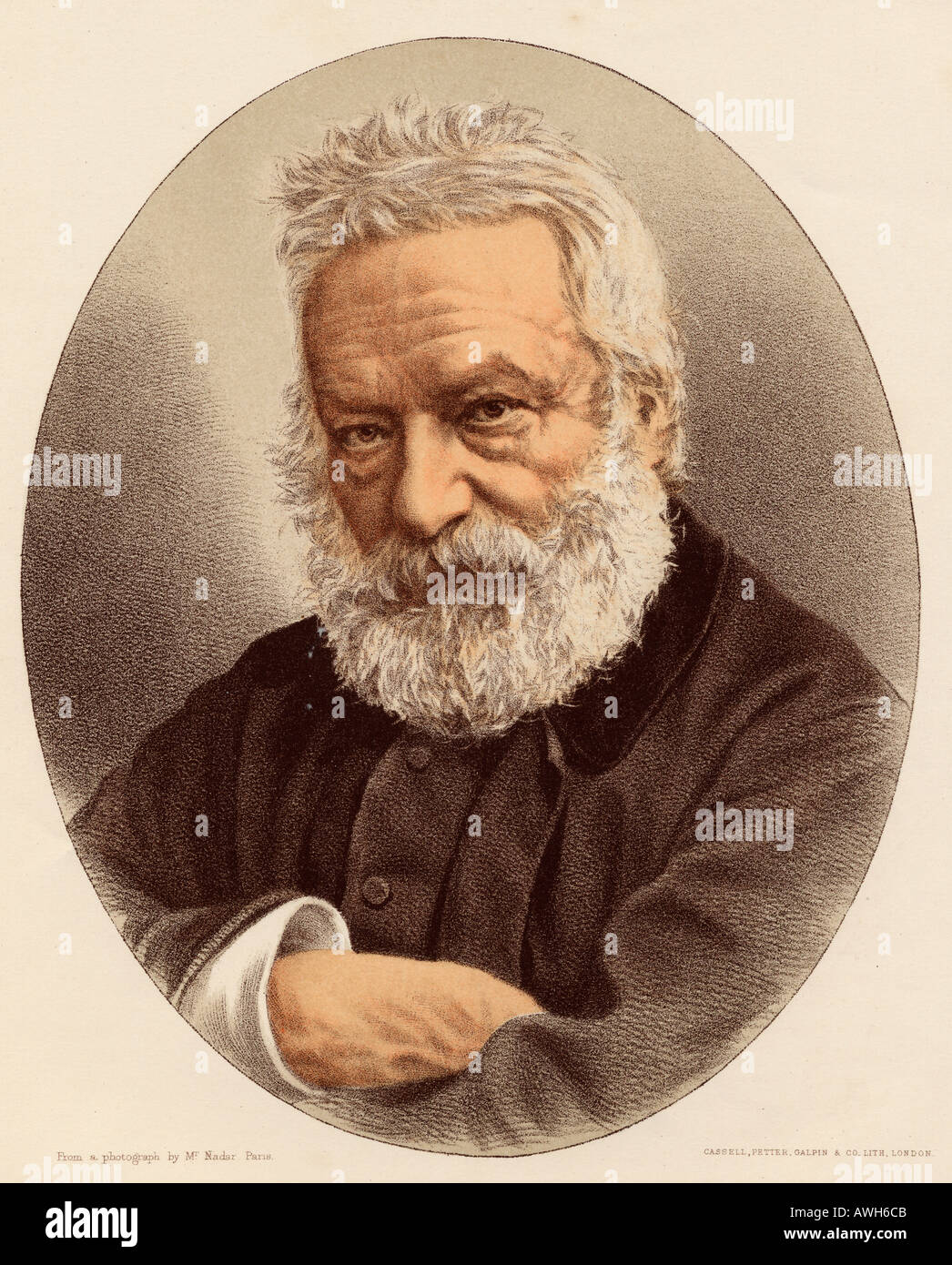 Victor Marie Hugo, 1802 - 1885. French poet, novelist and dramatist. From a photograph by ...