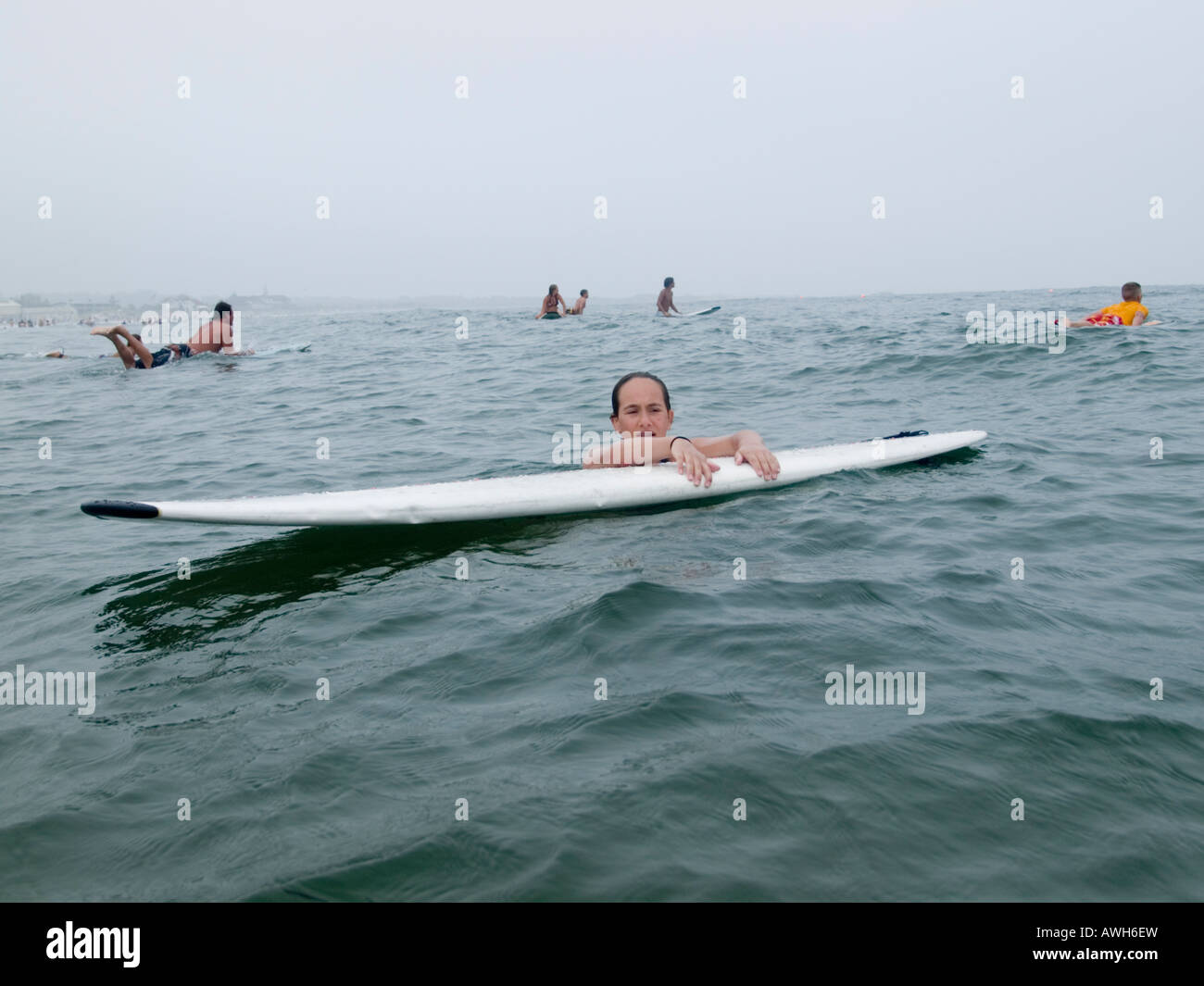 Teenage girls surf in Narragansett Rhode Island Stock Photo - Alamy