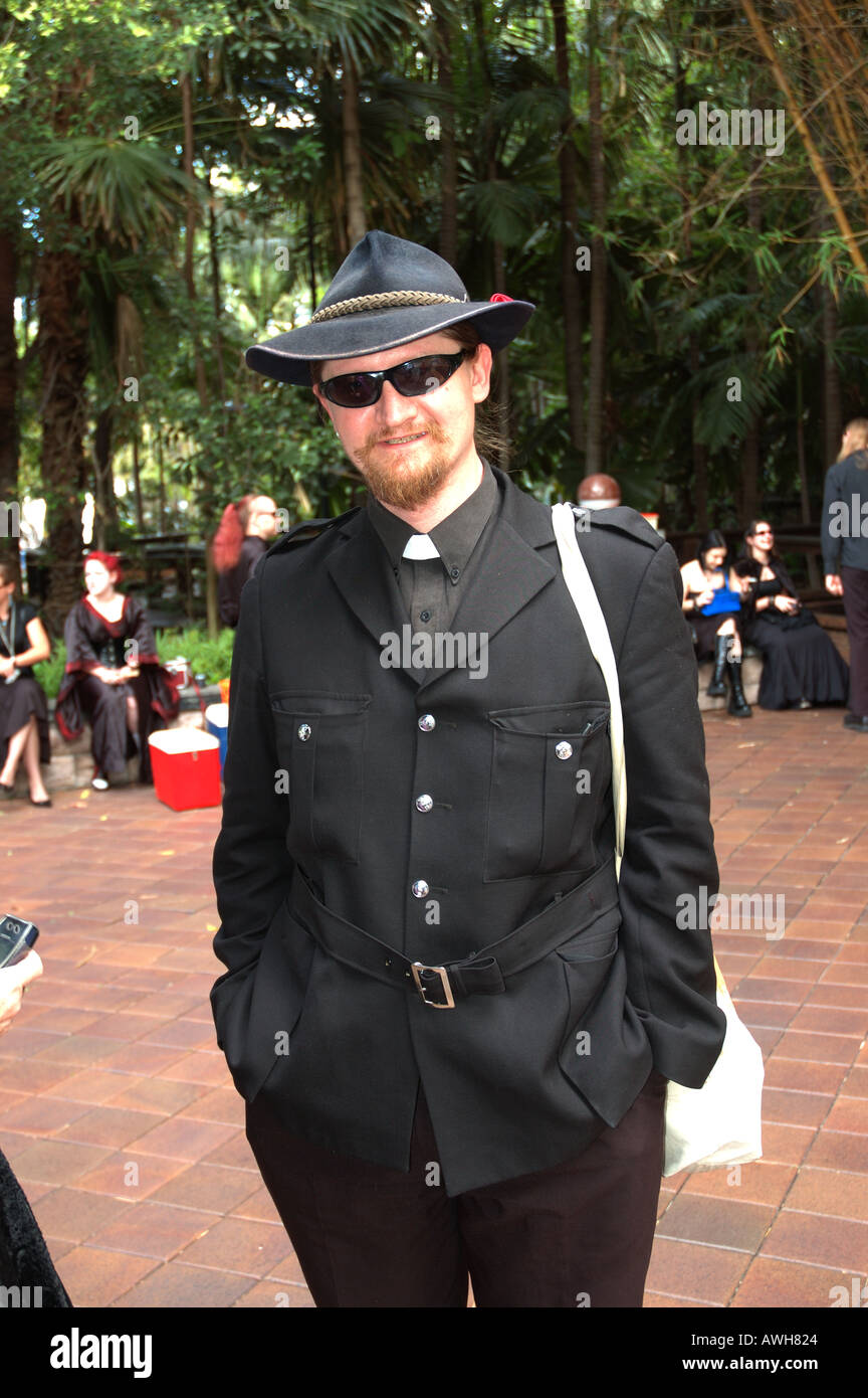 Discordian Pope at Goth Wedding dsc 7139 Stock Photo - Alamy
