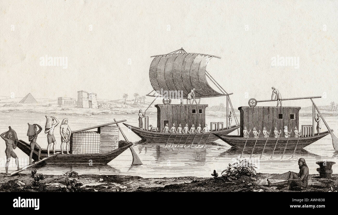 Ancient Egyptian Trade Boats