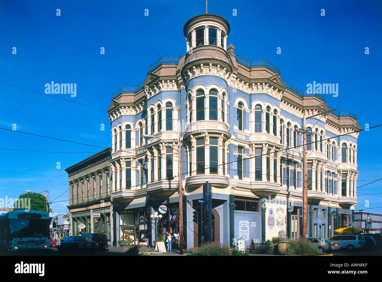 USA, Pacific Northwest, Washington State, Port Townsend, Downtown ...