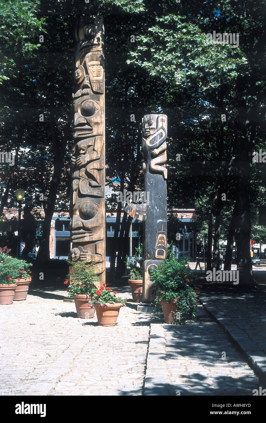 Pioneer Square Park Occidental Stock Photos & Pioneer Square Park ...