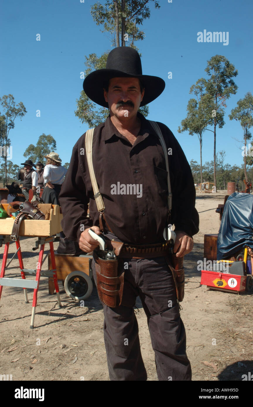 Cowboy at western shooting competition dsc 2791 Stock Photo - Alamy