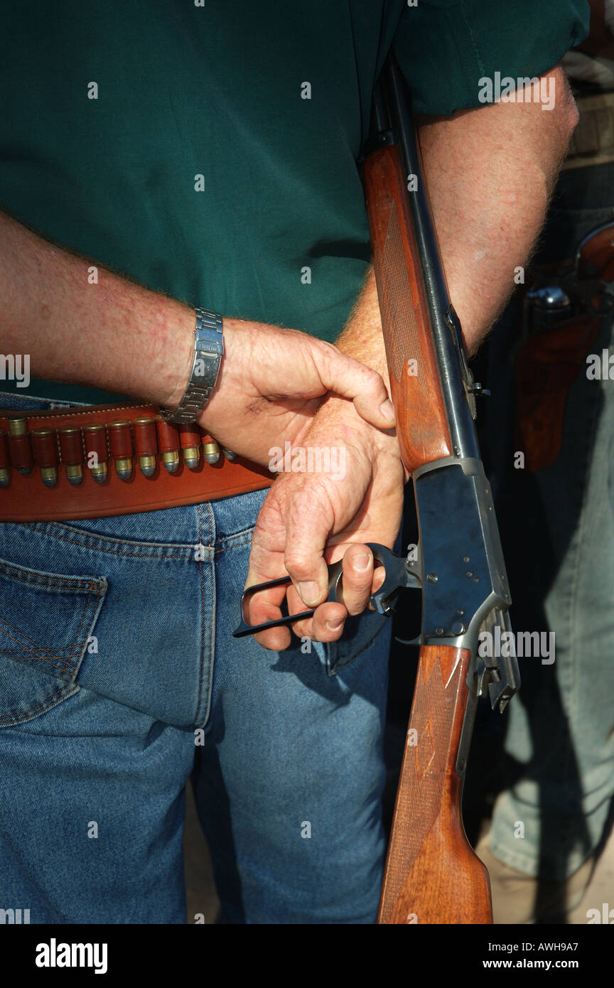 Lever action rifle in hi-res stock photography and images - Alamy