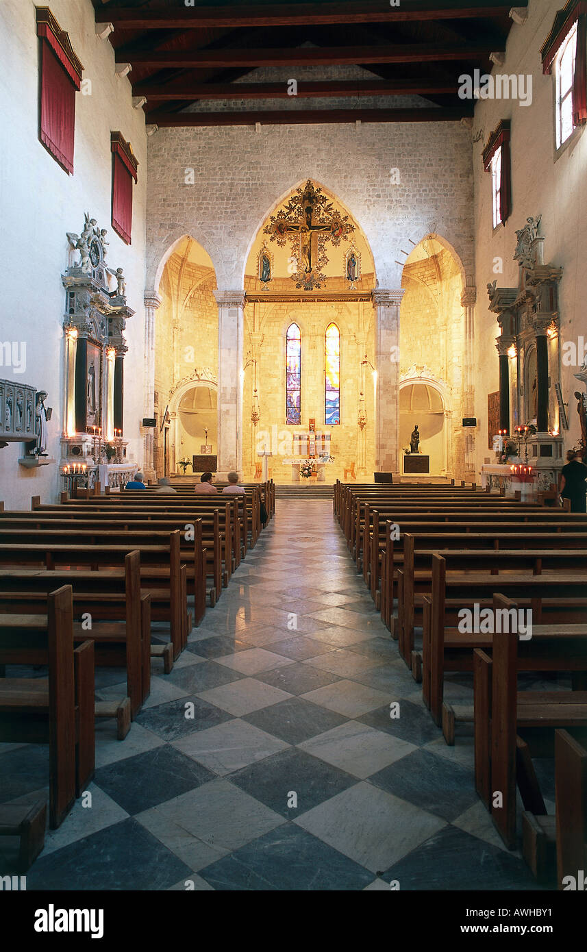 Interior with wide single nave hi-res stock photography and images - Alamy