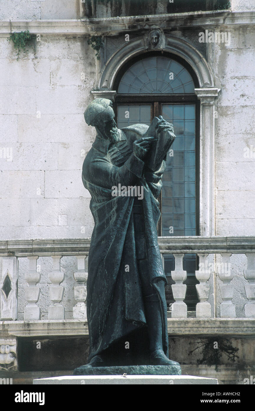 Bronze monument dedicated to writer and scholar marko marulic 1450 1524 ...