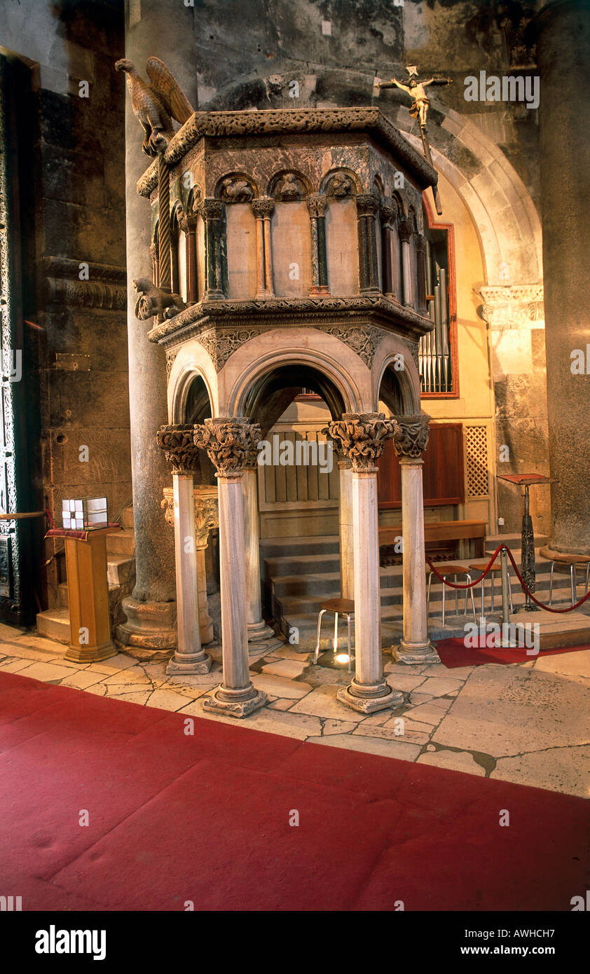 Croatia, Dalmatia, Split, Cathedral of St Domnius, 13th-century ...