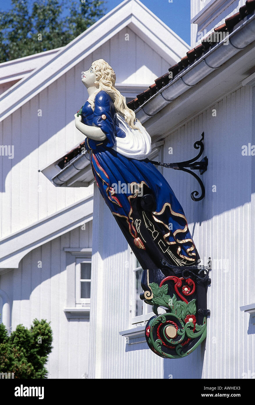 Decorating Timber House In Wooden Village High Resolution Stock ...