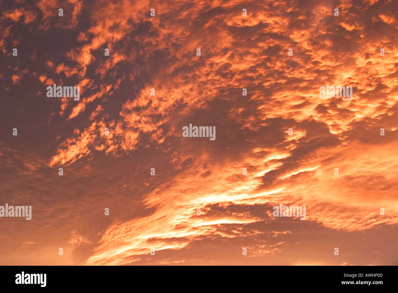 A dramatic red sky at night Stock Photo - Alamy
