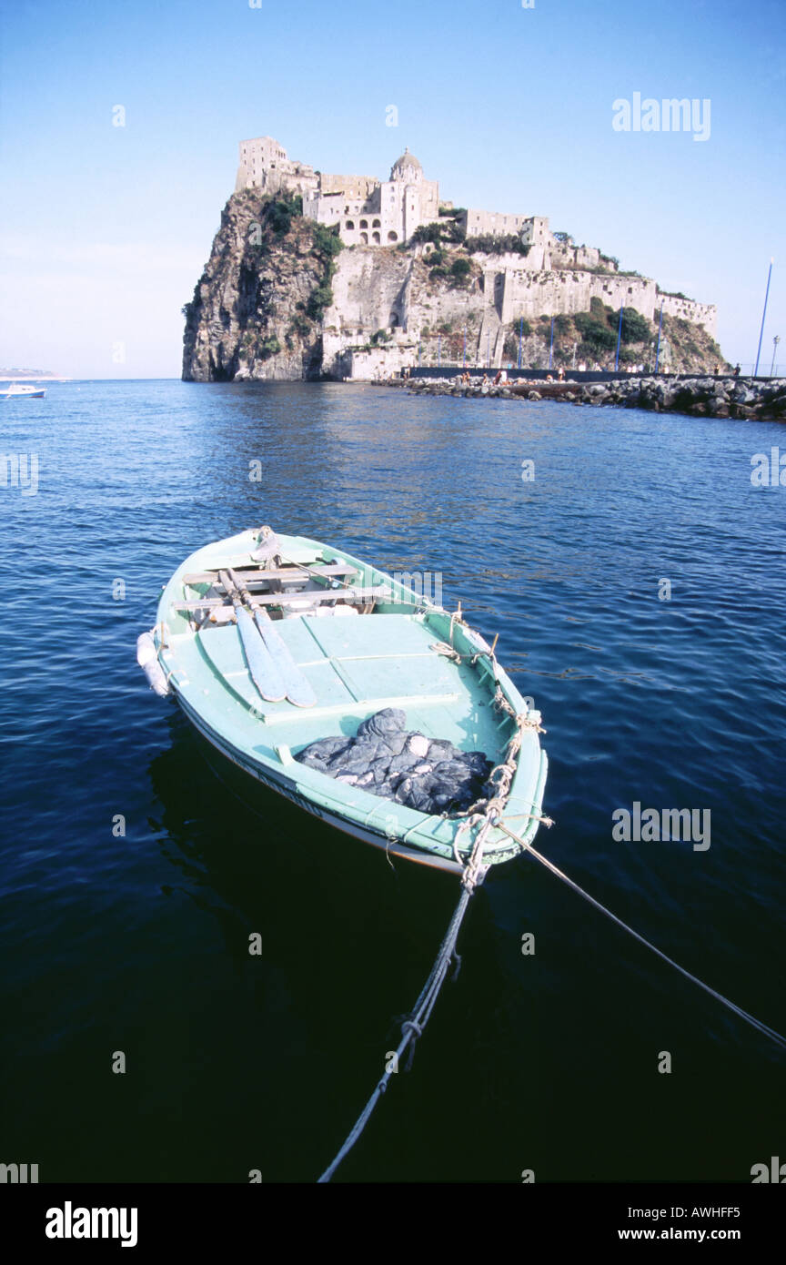 Boat at Ischia Stock Photo - Alamy