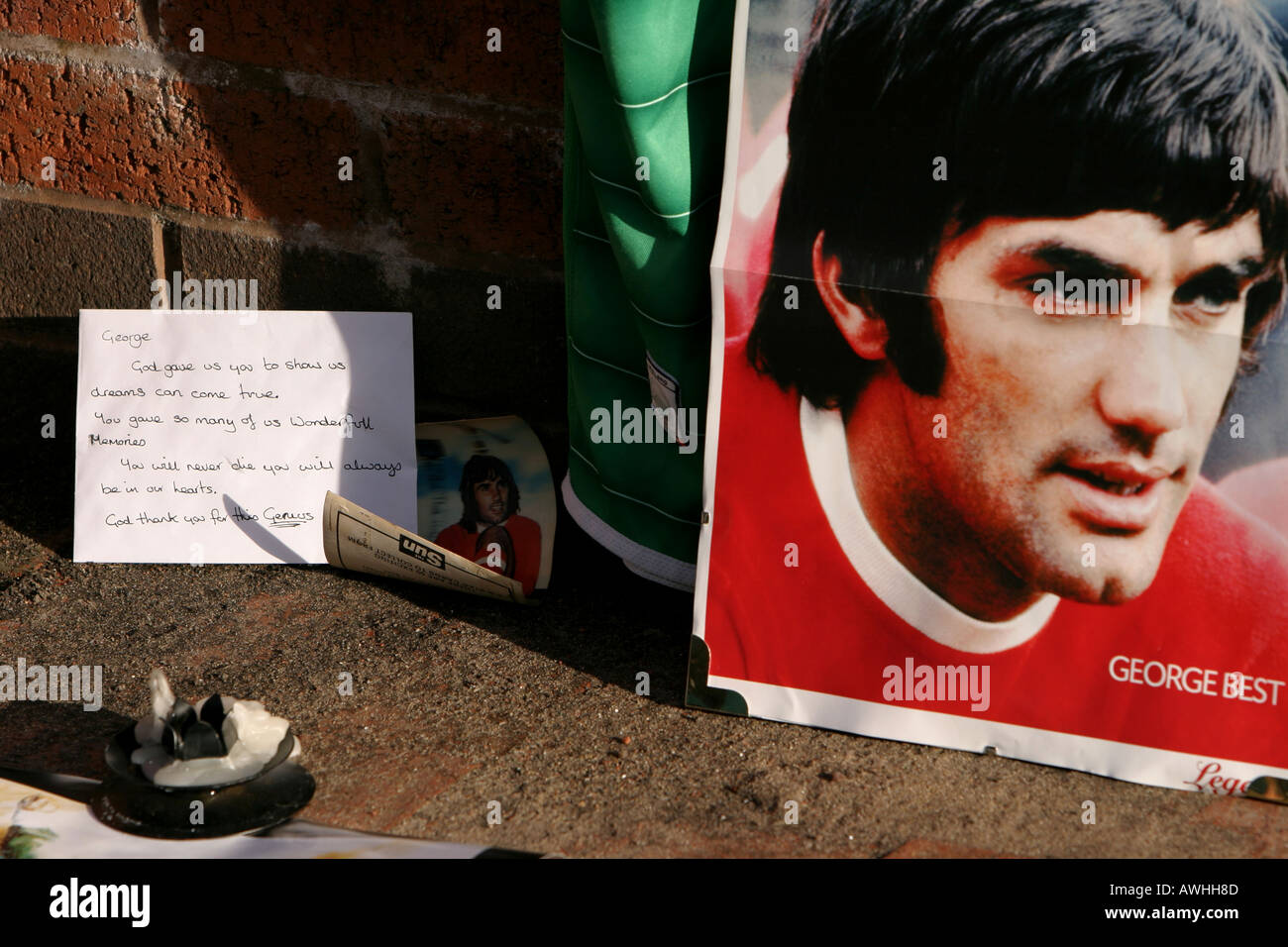 Tributes have started to arrive at Old Trafford as George Best enters ...