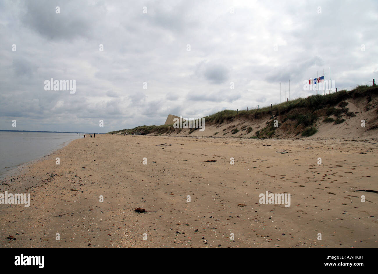 View close to the Utah Beach Museum looking south east along Utah Beach ...
