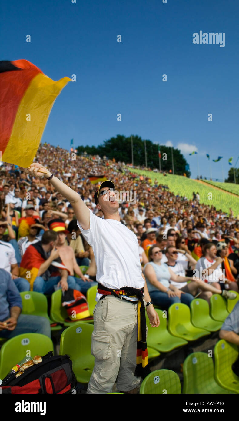 happy german flag flyer Stock Photo - Alamy