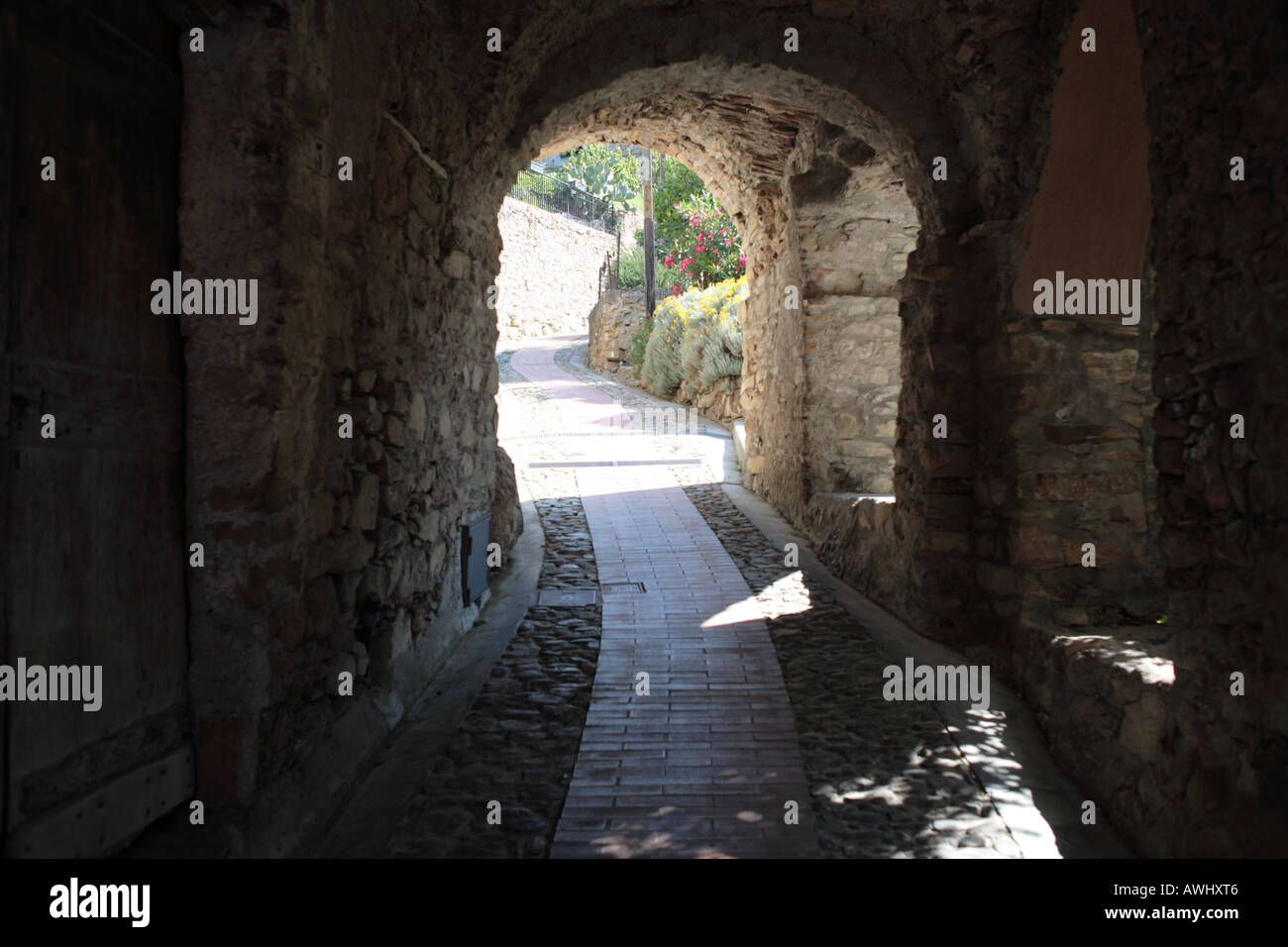 Italy Liguria Pompeiana Imperia moutain village architekture rural ...