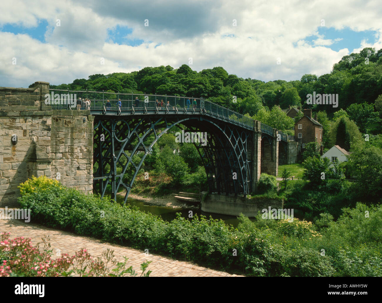Thomas Telford's cast iron bridge Stock Photo - Alamy